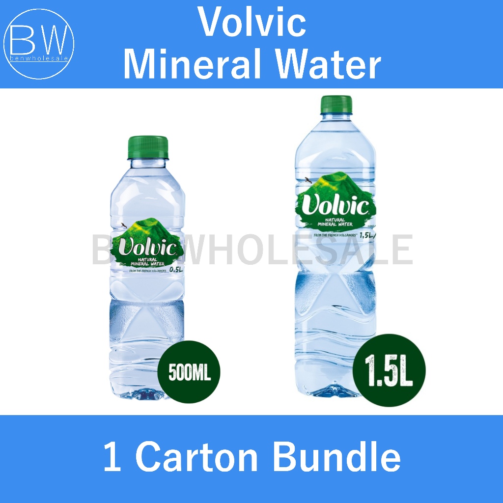 Volvic Mineral Water (24 x 500ml / 12 x 1.5L Carton Deal) | Shopee Singapore