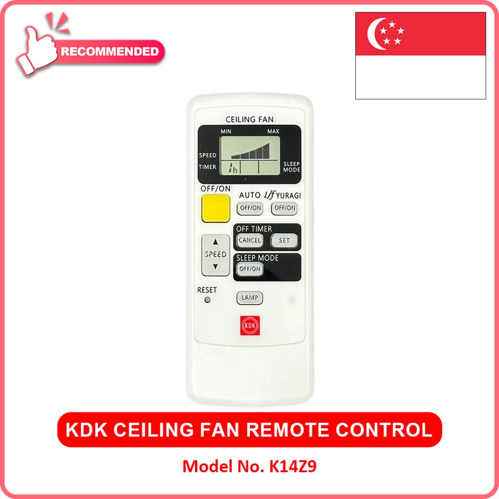 KDK Ceiling Fan Remote Control for V56VK and K14Z9 Model Only ...