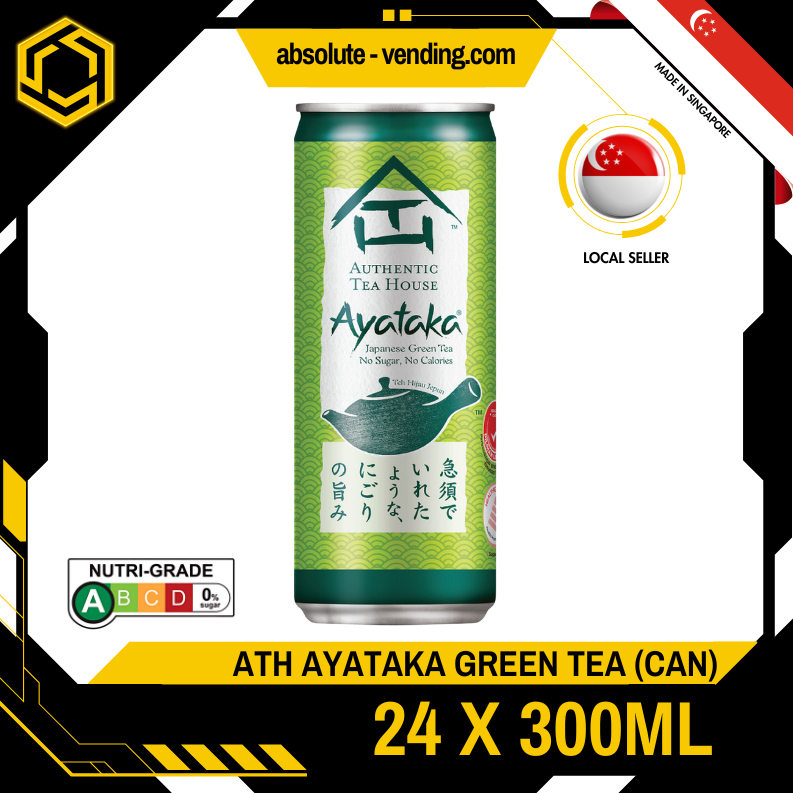 AUTHENTIC TEA HOUSE Ayataka Green Tea 300ML X 24 (CAN) | Shopee Singapore