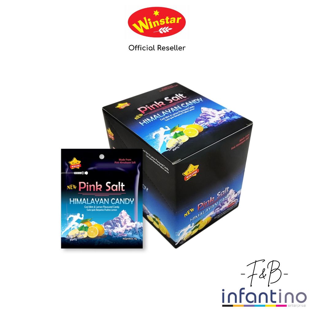 Infantino | Winstar Pink Salt Himalayan Candy (Cool Mint & Lemon ...