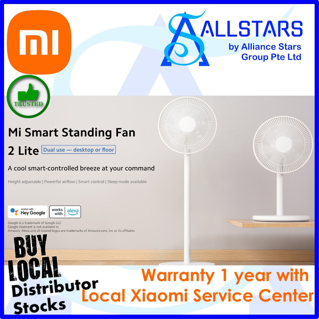 Mi Smart Standing Fan 2 Lite / Fan 2 Lite /Dual use — desktop or floor ...