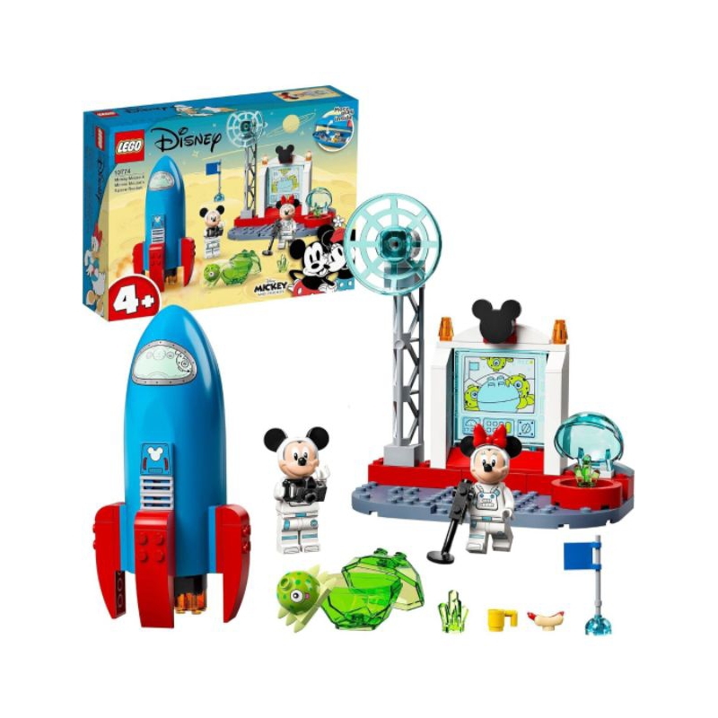RARE LEGO Mickey and Friends 10774 Mickey Mouse & Minnie Mouse's Space ...