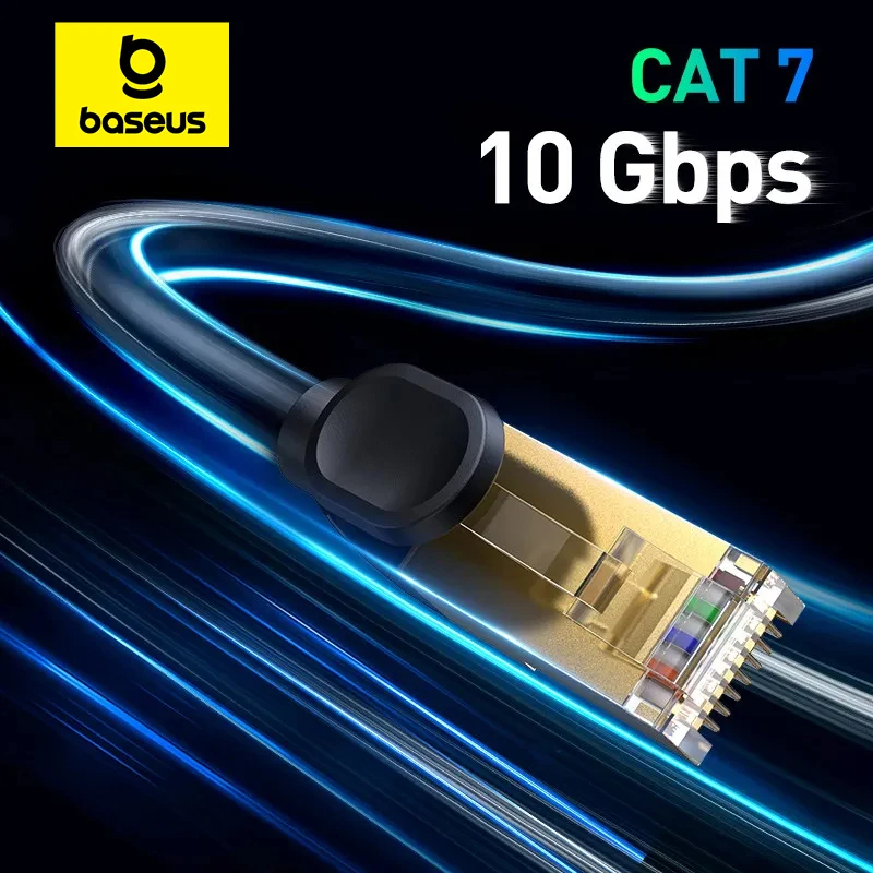 Ethernet Cable Cat 7 Lan Cable 10Gbps Round RJ45 0.5-5M Cat7 Cable for ...