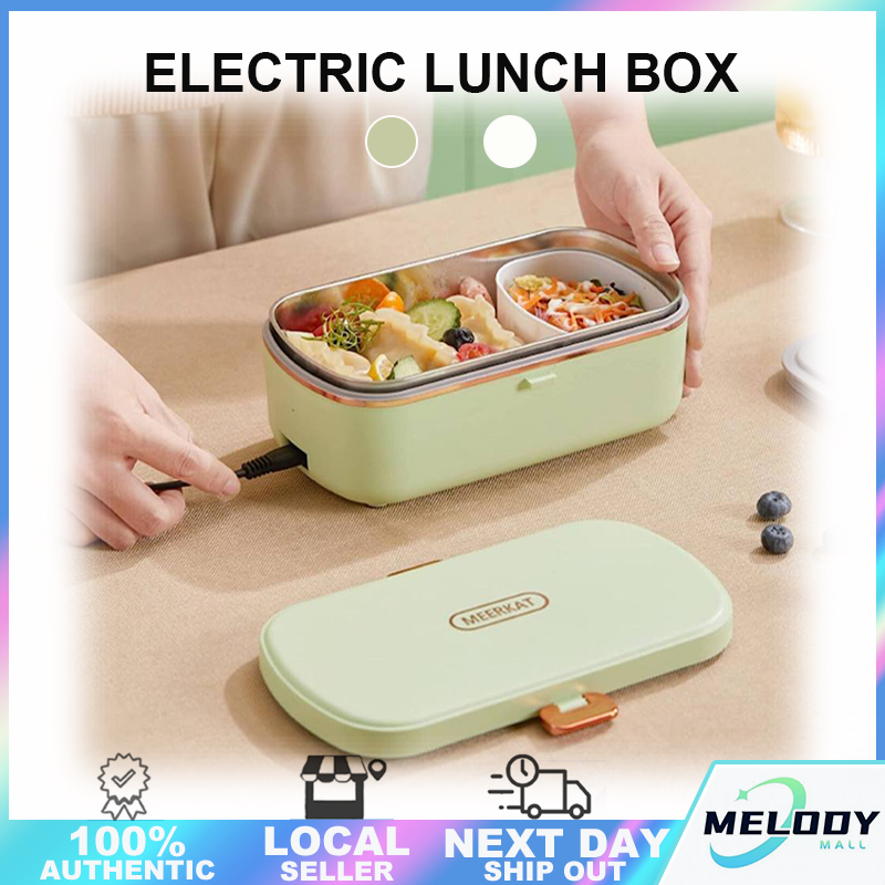 ⭐SG Stock⭐Electric lunch box Removable 304 Stainless Steel Electric ...