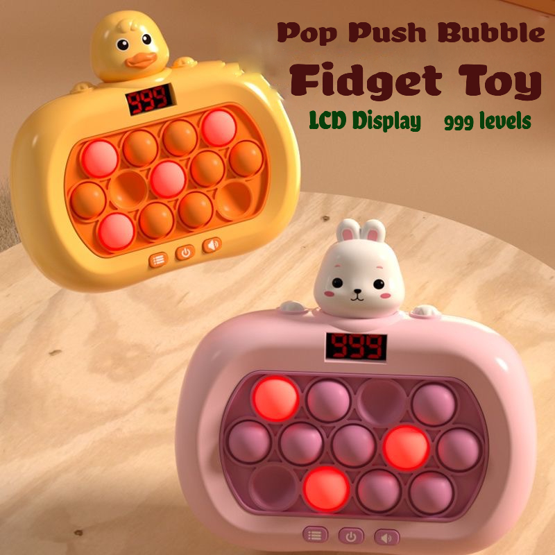 Pop It Quick Push Bubbles Electronic Children Handheld Stress Relief ...