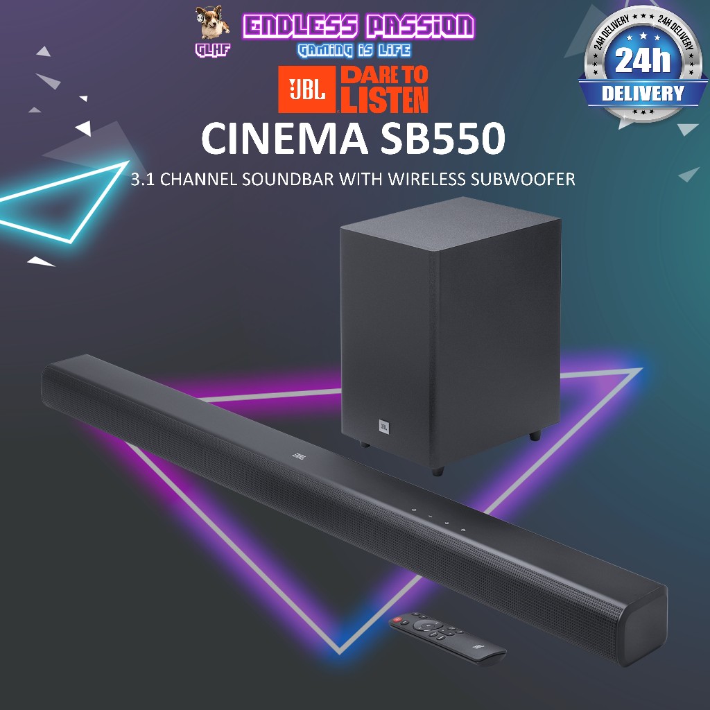 JBL Cinema SB550 3.1 Channel Soundbar with Wireless Subwoofer | Shopee ...