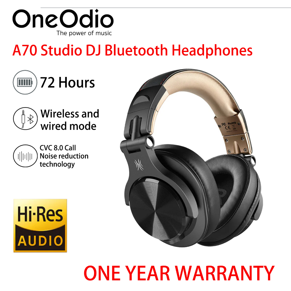OneOdio A70 Wireless Headphones With Mic Bluetooth 5.2 Headset Over Ear ...