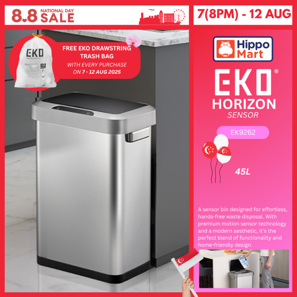 EKO Dustbin | Horizon | Sensor Bin | Rubbish Bin | EK9262 | 45L | Trash Bin | Waste Bin | Bin ...