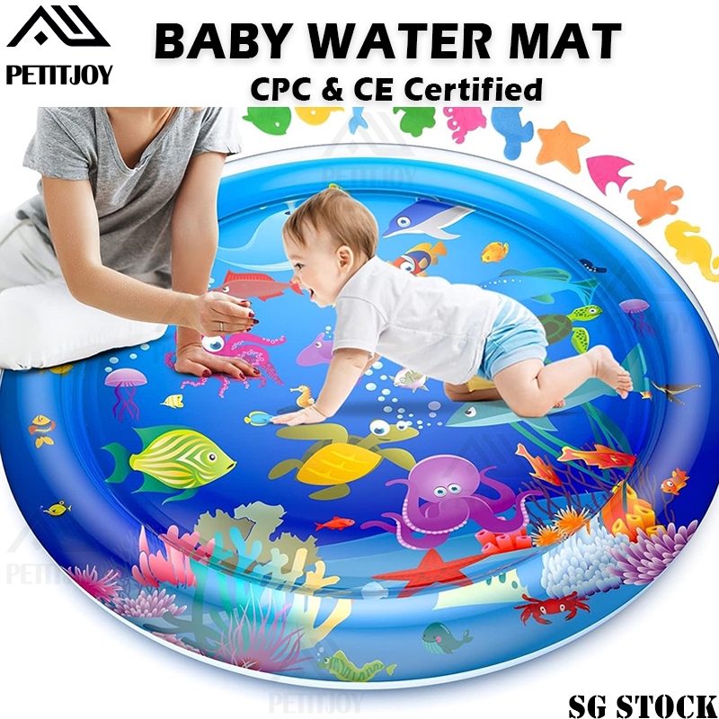 【SG】Water Mat Baby Mat Baby Water Play Mat for Baby Playmat Tummy Time ...