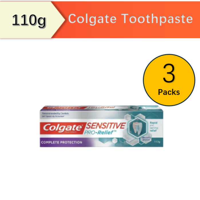 [Bundle of 3] Colgate Toothpaste Sensitive 110g Pro Relief Complete Protection | Shopee Singapore