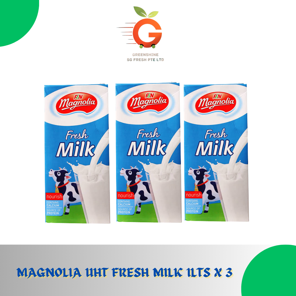 [Greenshinesg] Magnolia UHT Fresh Milk | 1Lts x 3 | 1 Lts x 6 | 1 Lts x ...