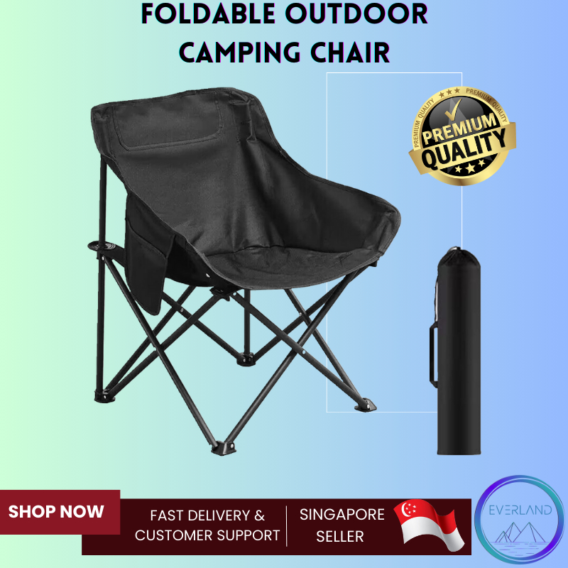 ⭐SG⭐ Outdoor Camping Foldable Chair/Lightweight and Portable/Oxford ...