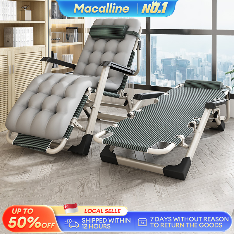 Folding Lounge Chair Folding Bed Foldable Lazy Chair Sleeping ...