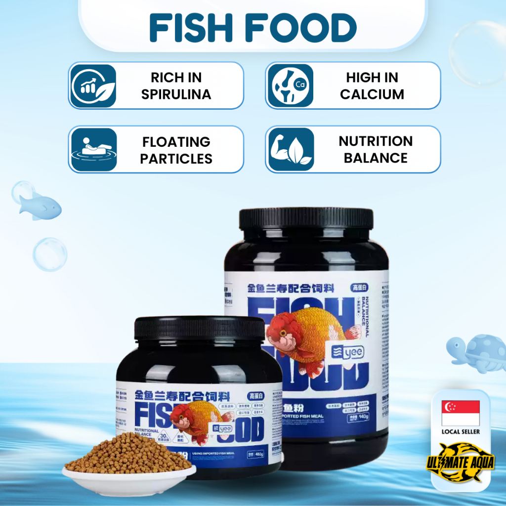 YEE Fish Food For Goldfish, Sinking/Floating Pellet With Rich In ...