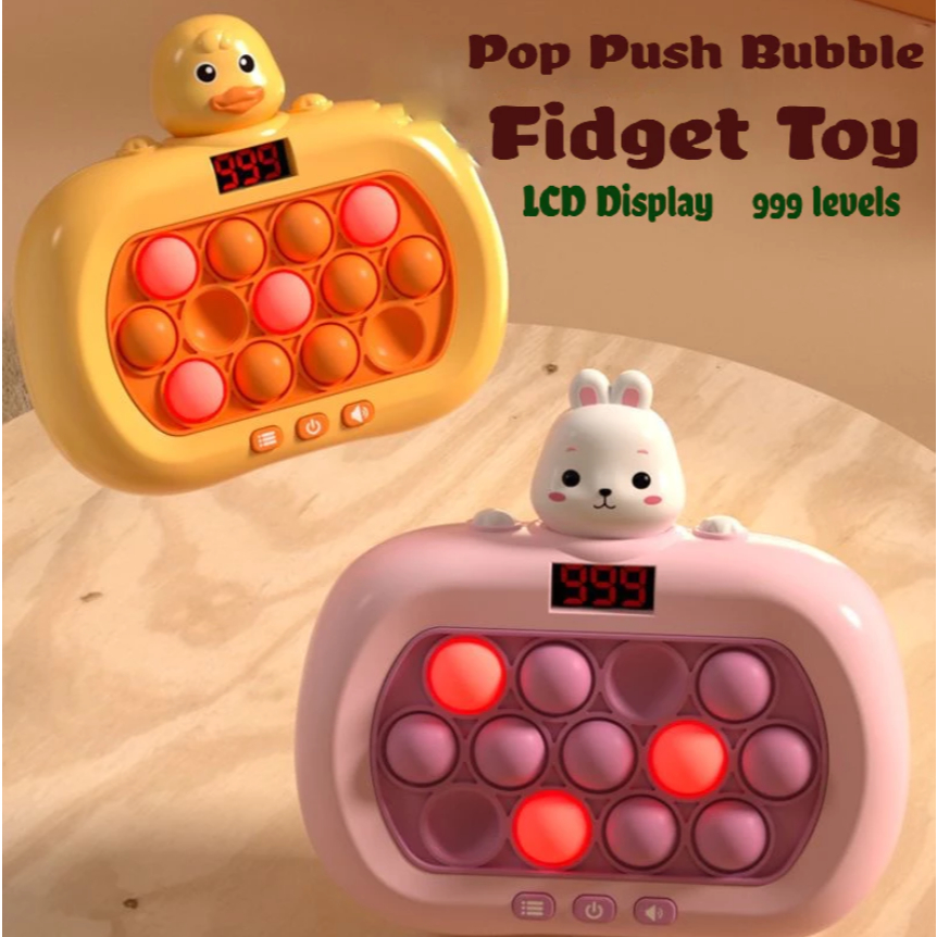 Pop It Quick Push Bubbles Electronic Children Handheld Stress Relief ...