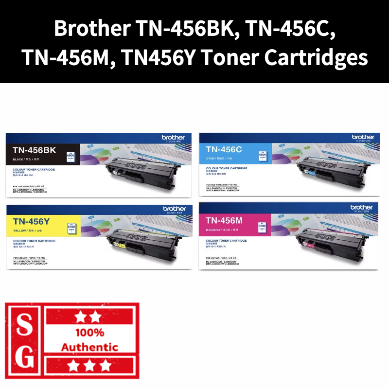 Brother TN-456 Toner Cartridge TN456BK TN456C TN456M TN456Y TN456 Toner ...