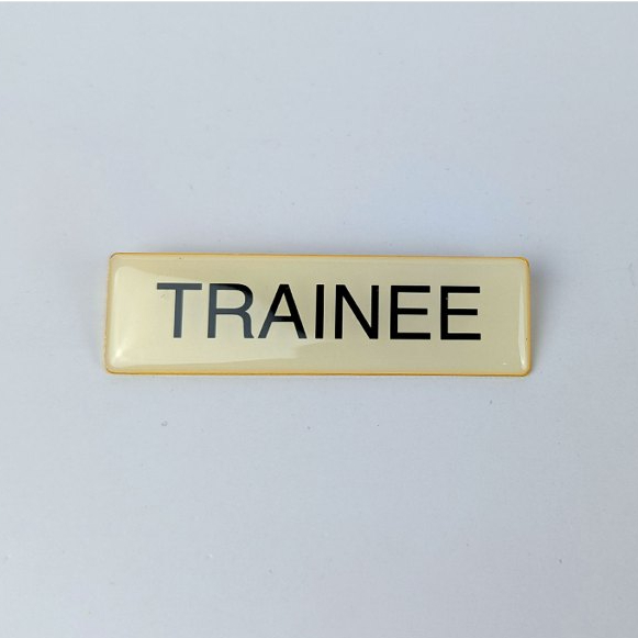 Trainee Nametag with Epoxy and Safety Pin | Shopee Singapore