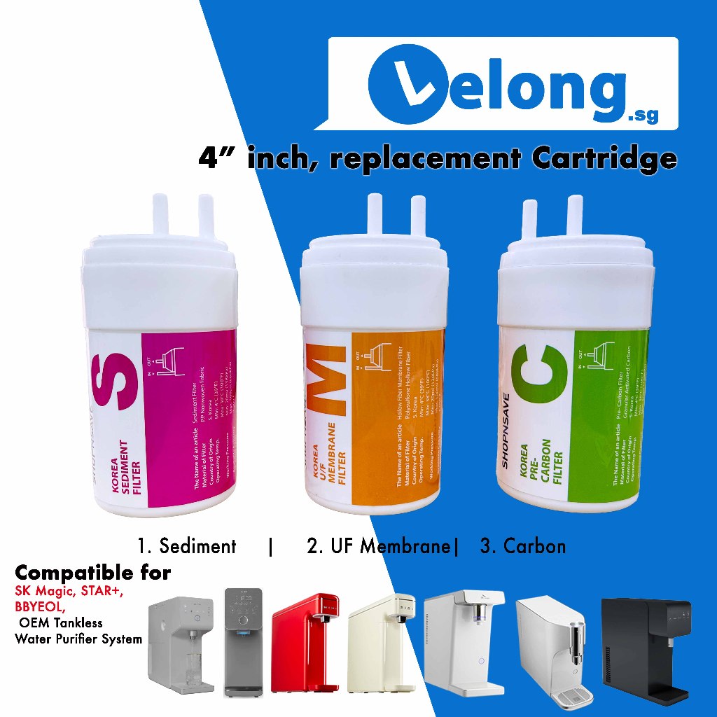 LELONG Korea Tankless Water Purifier Cartridges, (Compatible to Star+ ...