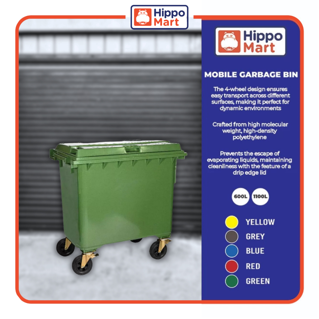 Mobile Garbage Bin | MGB | 660L, 1100L | Trash Bin | Commercial Bin ...