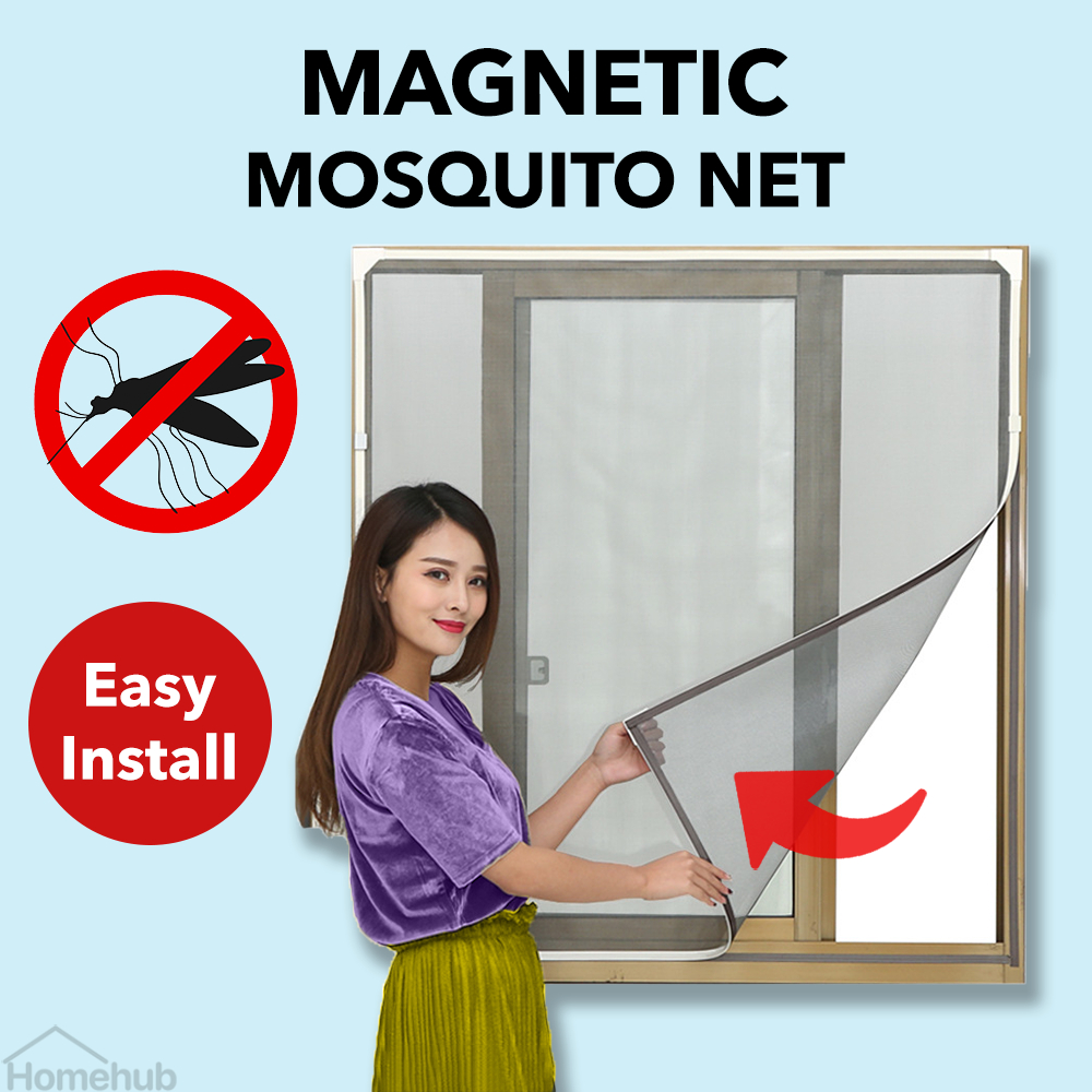 Homehub Mosquito Net Window Mesh Insect Magnetic Screen For Toilet DIY ...