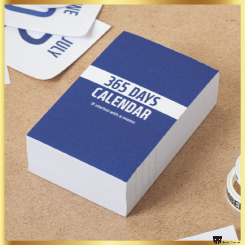 Daiso Korea 365 Days Memo Calendar | Shopee Singapore