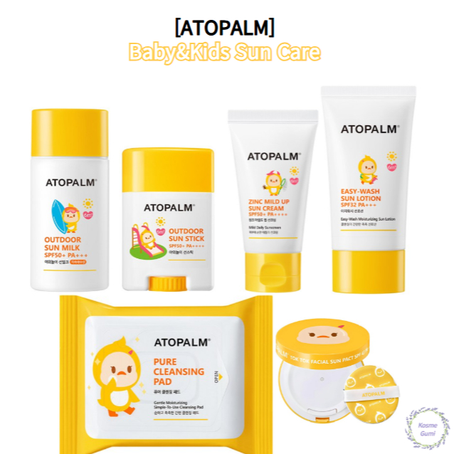 [ATOPALM] Baby & Kids Sun Care / Sun Pact/Sun Stick/Sun Milk/Sun Lotion ...