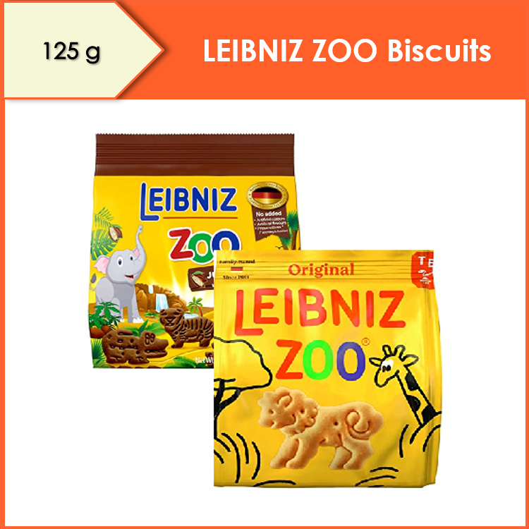 LEIBNIZ ZOO Biscuits - Original/ Chocolate 125g | Shopee Singapore