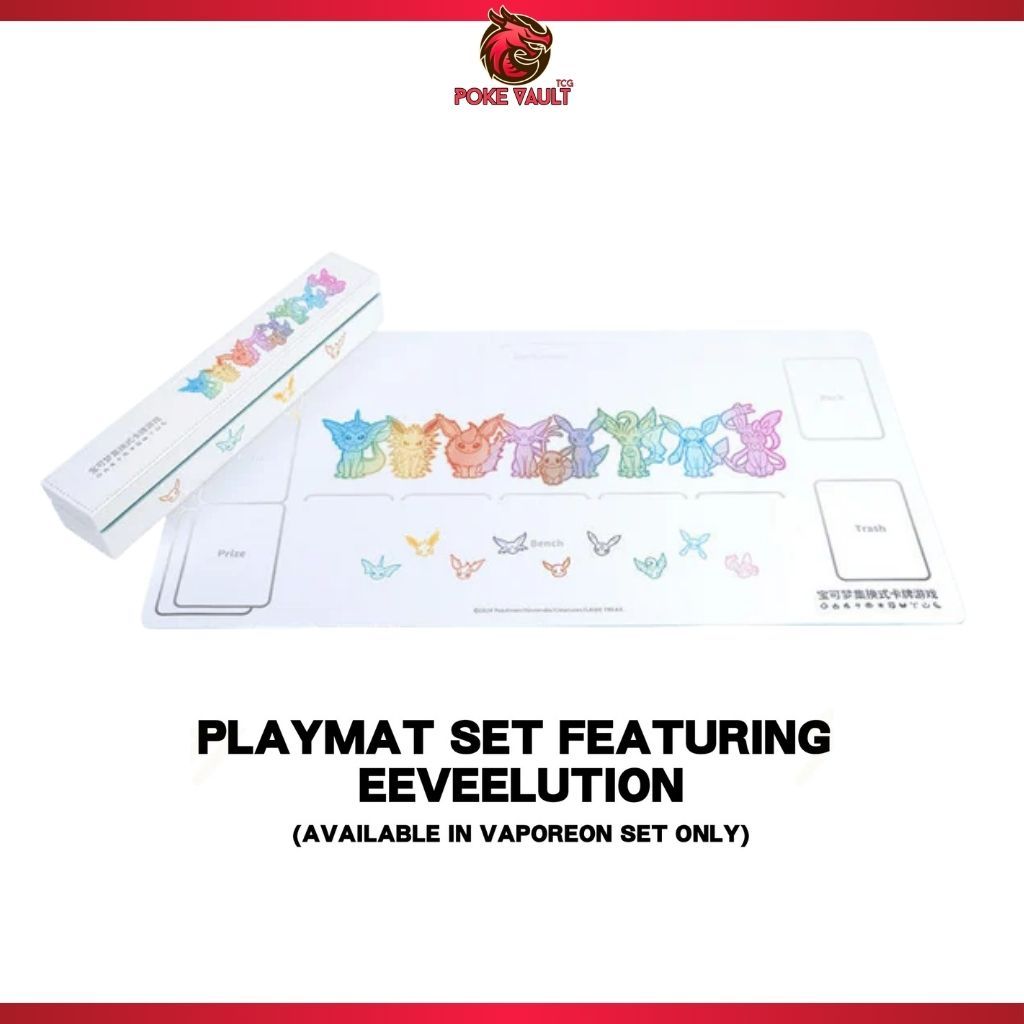Pokemon S-Chinese Exclusive Eeveelution Playmat & Playmat Case Set | Shopee Singapore