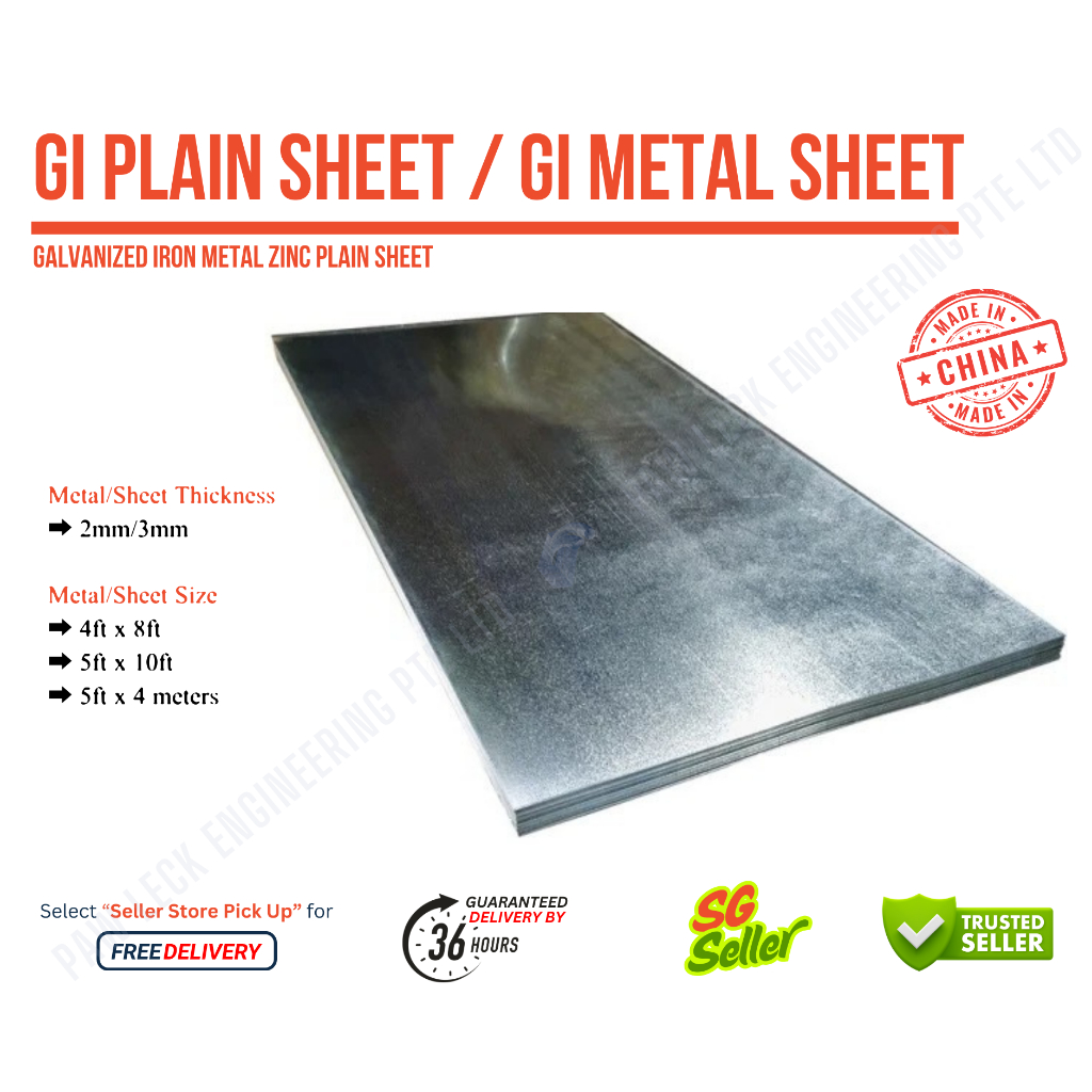 GI plain Sheet Plain GI Sheet Pawleck GI plain Sheet Thickness: 2mm ...