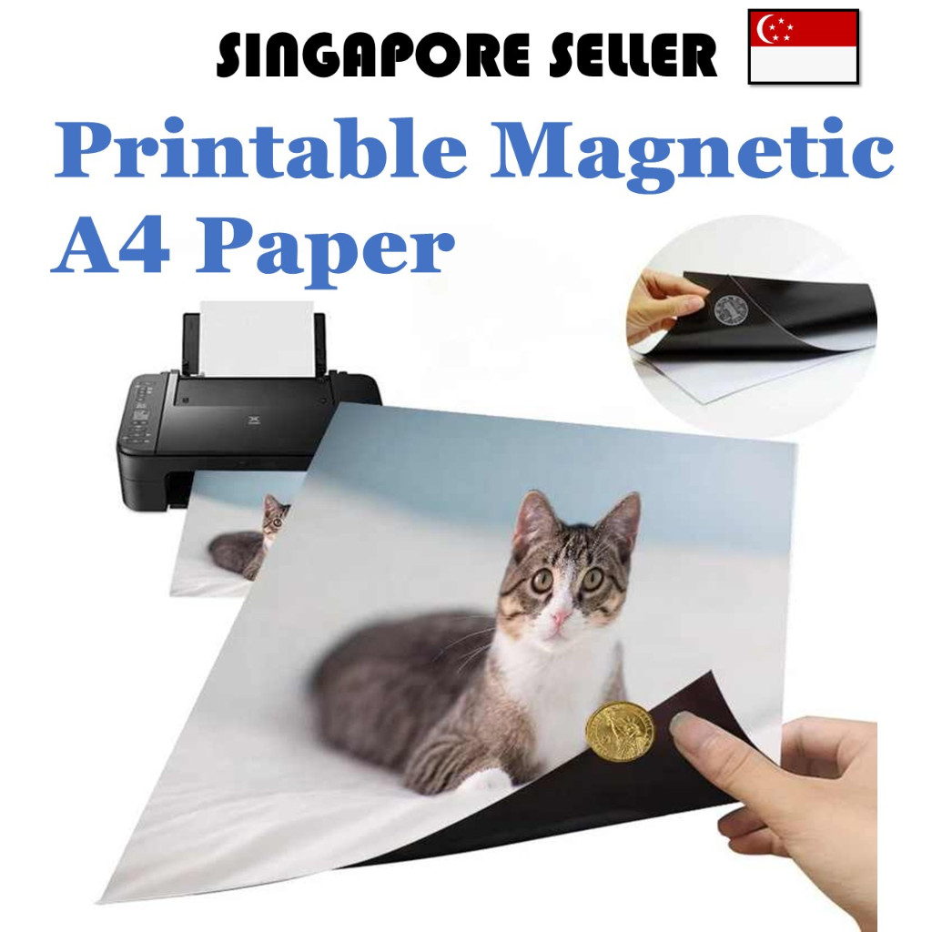 Printable Magnetic Paper A4 Inkjet Printing Flexible Magnet Sheet Photo ...