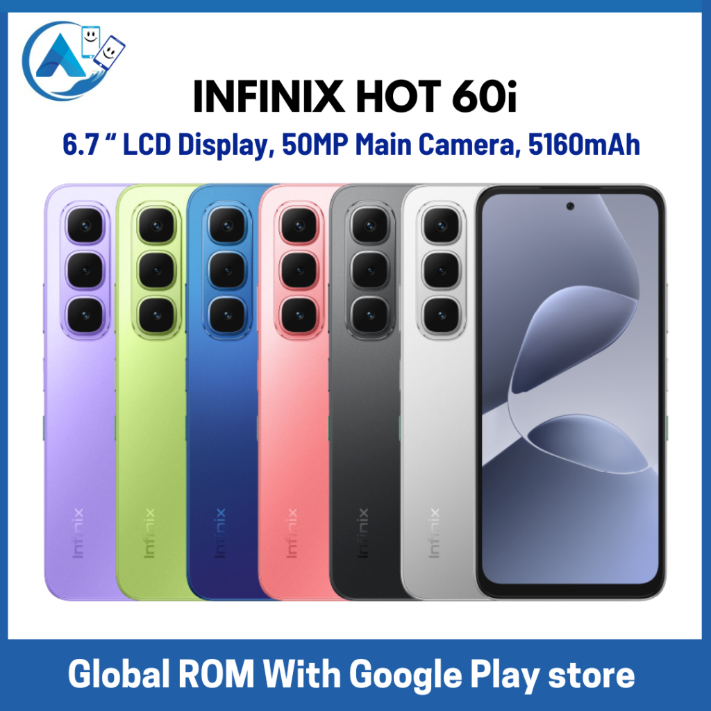 Infinix Hot 60i 4G (8GB RAM + 256GB Storage) | 5160mAh | 50MP Main ...