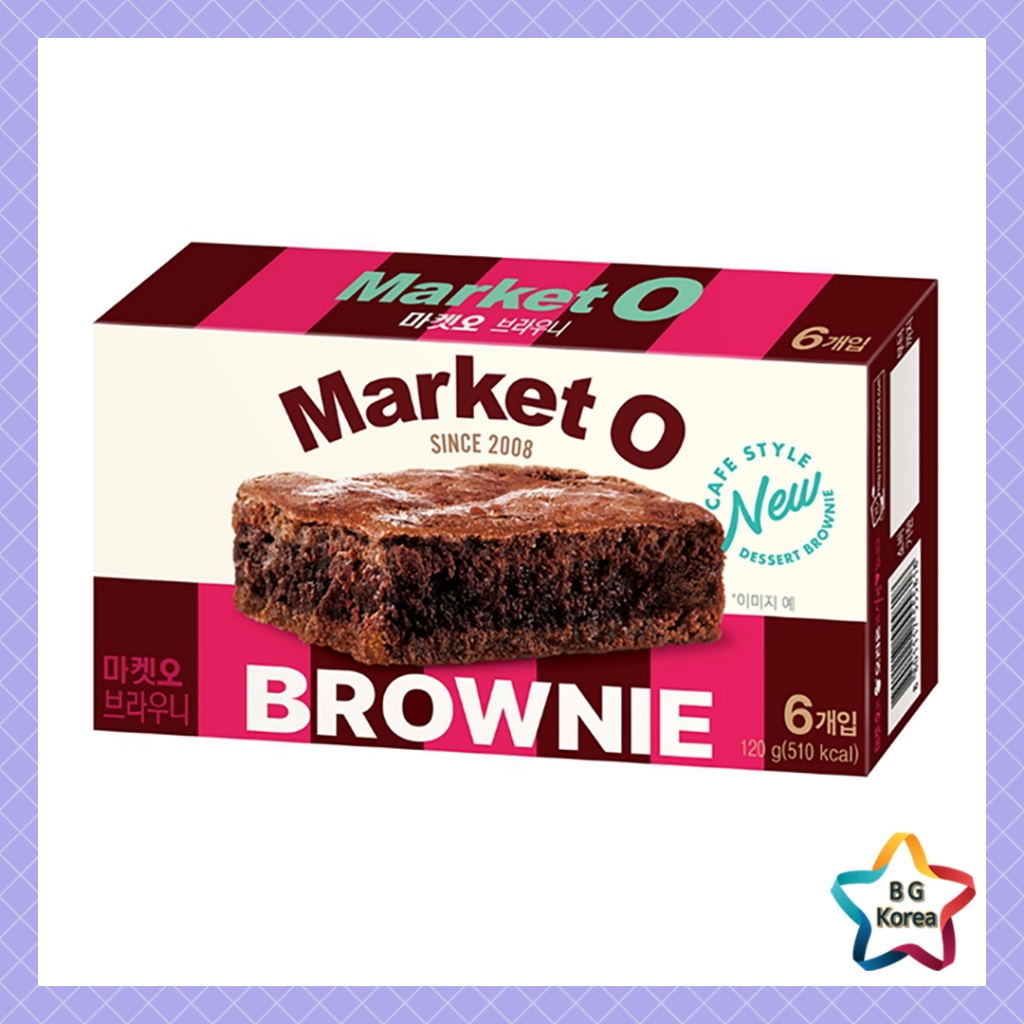 [Market O] Real Brownie 120g (20g x 6ea) Original /Korean Snack ...