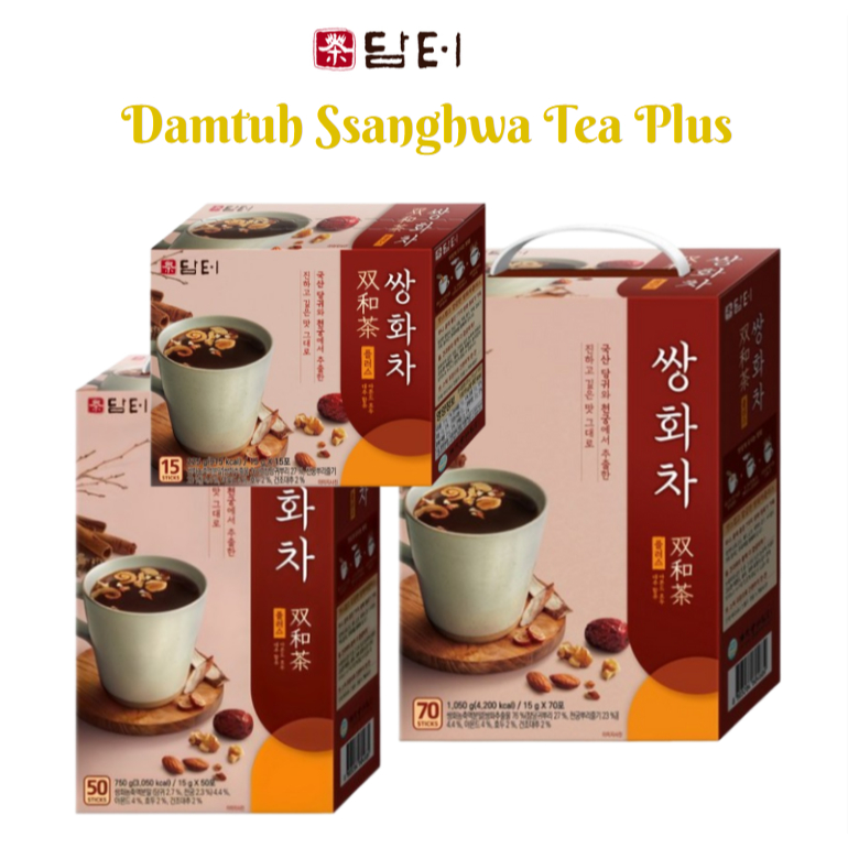 Damtuh Ssanghwa Tea Plus , 15g × 50 Sticks, Korean traditional herbal ...