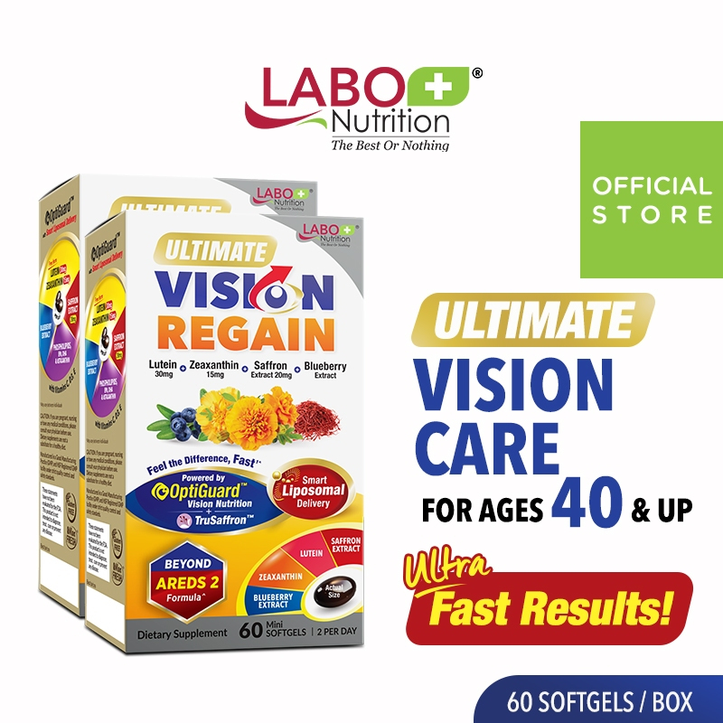 [2 Boxes] LABO Ultimate VisionREGAIN - Lutein Zeaxanthin Saffron ...