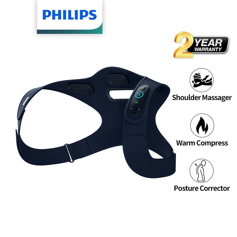 Philips Back Posture Corrector Cordless Back Massager with Fast Heating ...
