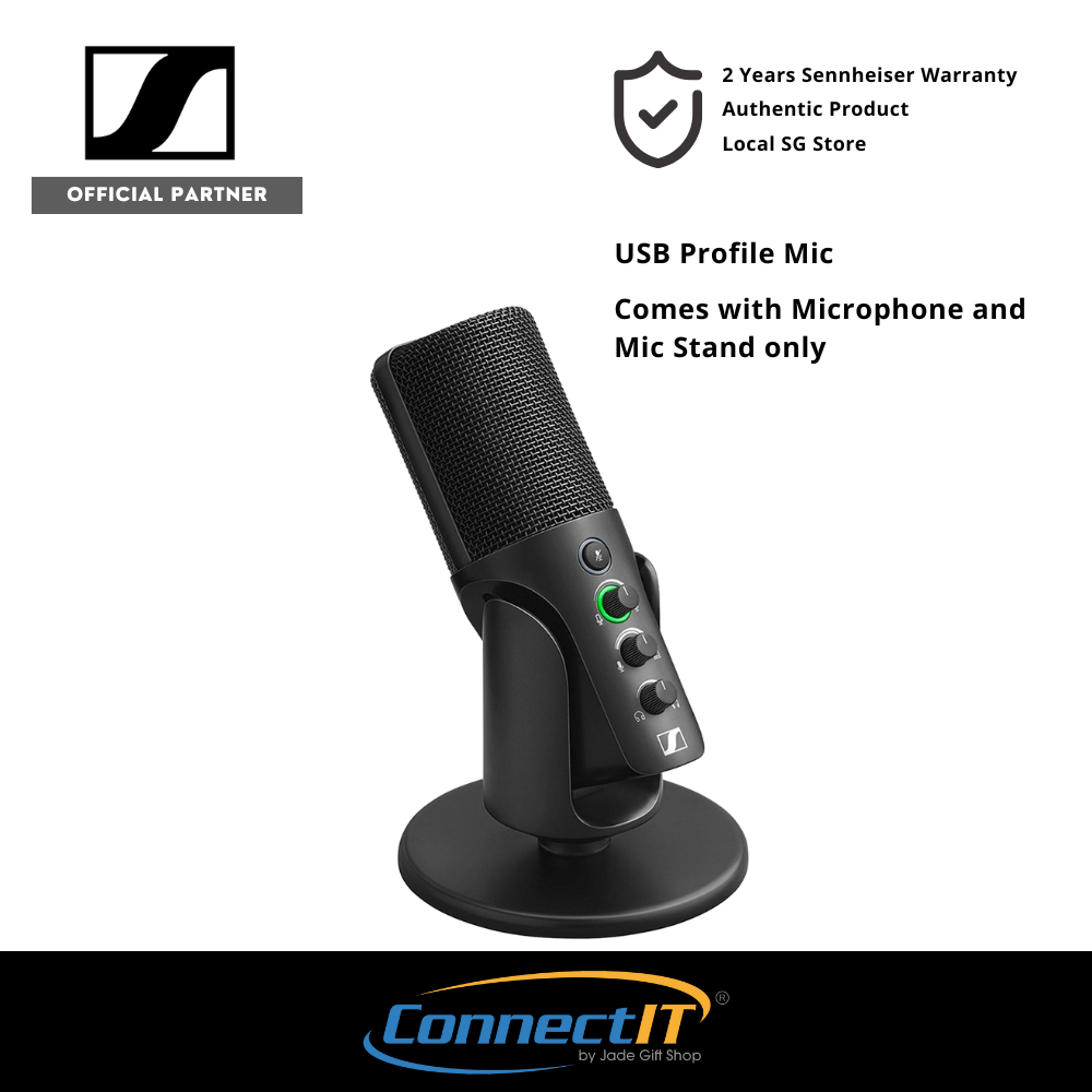 Sennheiser Profile USB Microphone/Streaming Set with Cardioid Condenser ...