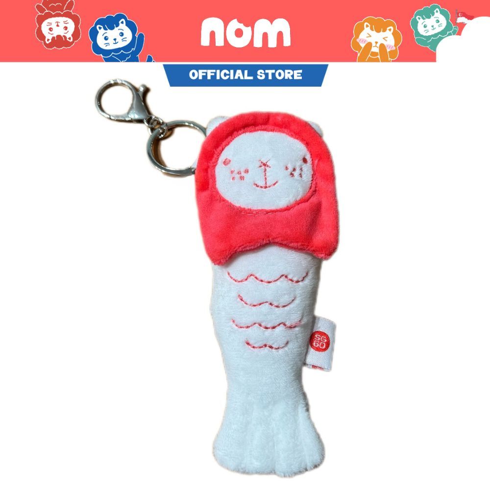 Nom Singapore Merlion Chou Chou Mini Keychain (Red) - SG60, Iconic ...