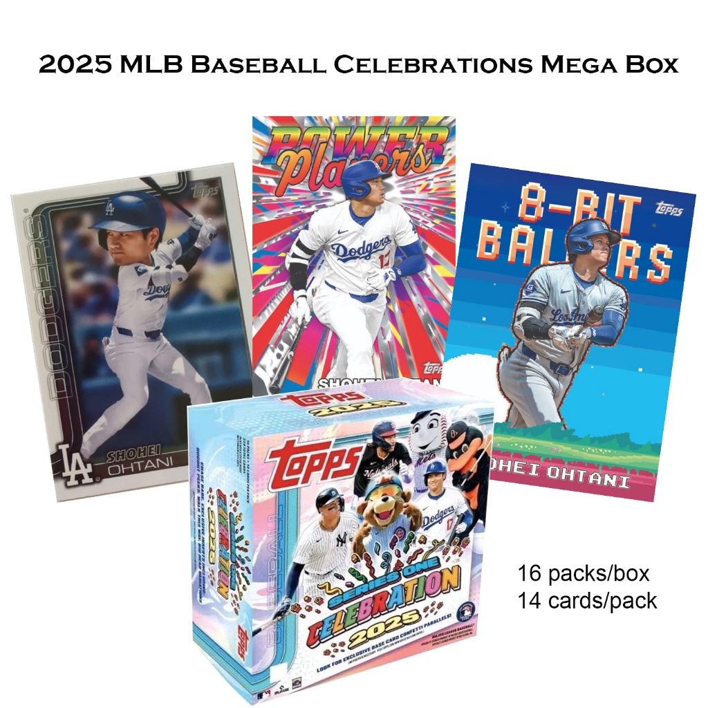 2025 Topps MLB Baseball Celebrations Mega Box - 16 packs/box | Shopee ...