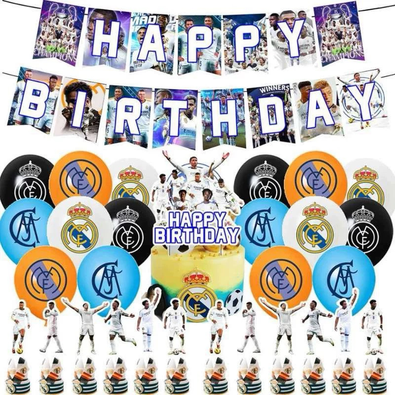 [Ready Stock]New arrivals Real Madrid Football Soccer Happy Birthday ...