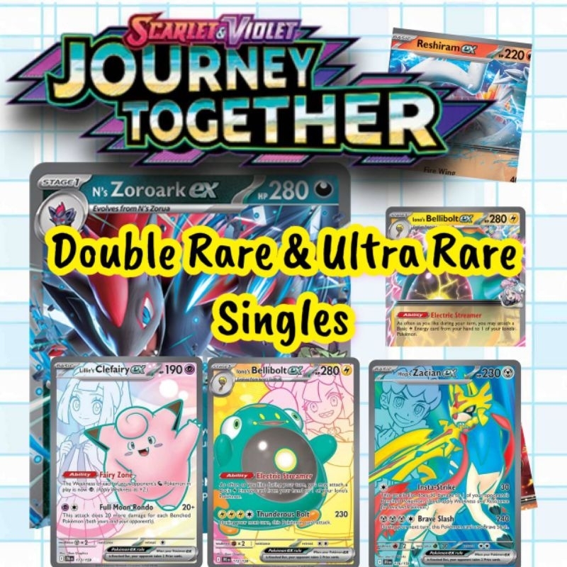 [PTCG] Pokemon English SV9 JTG Journey Together Double Rare & Ultra ...