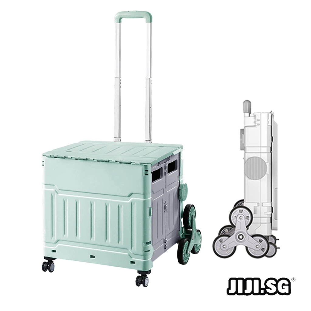 (JIJI.SG) COURTNEY Foldable Groceries Trolley / Shopping / Collapsible ...