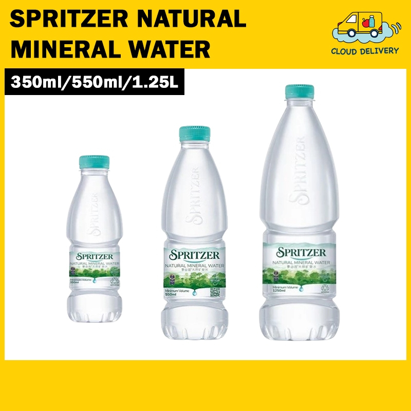 Spritzer Natural Mineral Water (350ml / 550ml / 1.25L) | Shopee Singapore