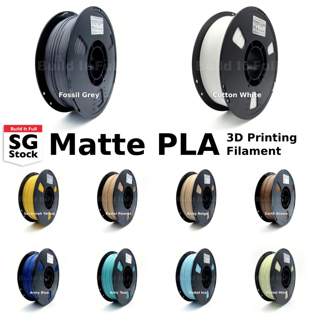 [SG Stock] Matte PLA Filament 3D Printing for Artillery Anycubic Bambu ...