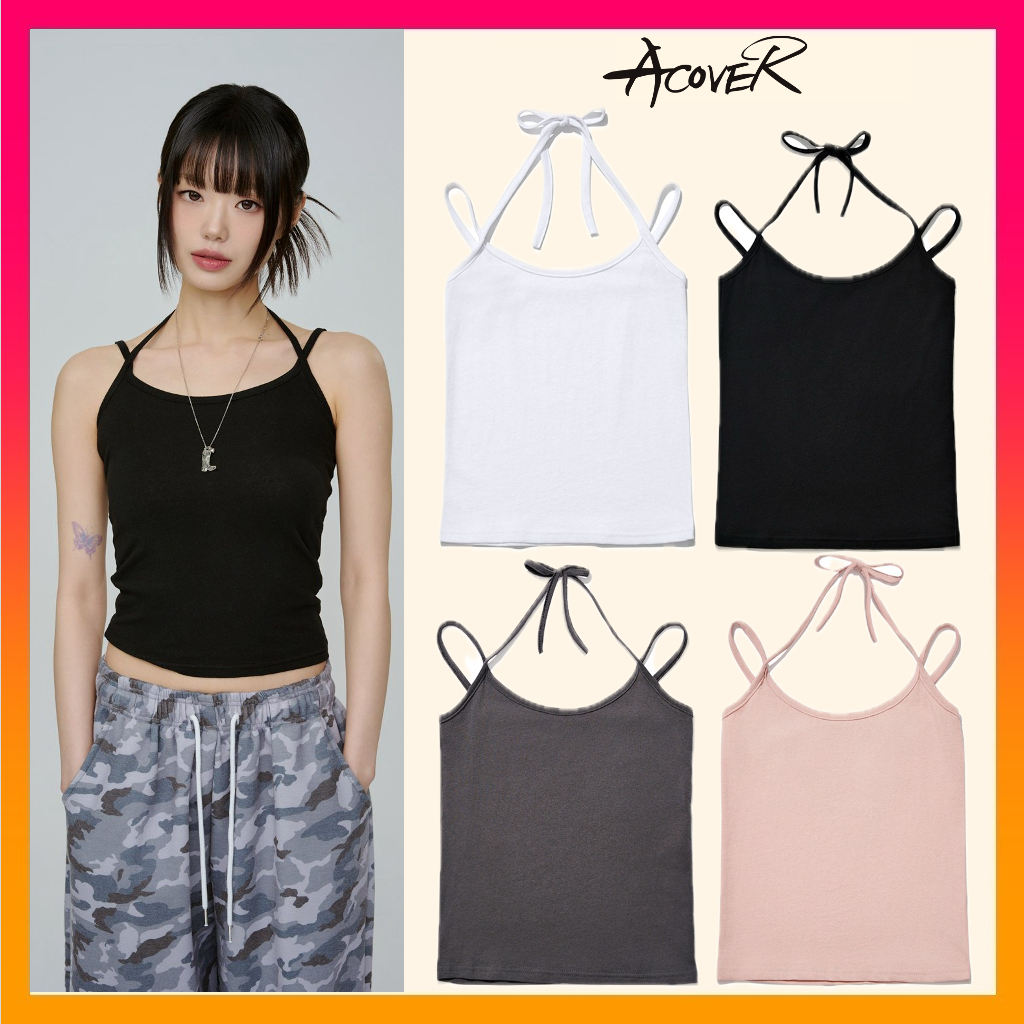 Acover String Cross Sleeveless - 4 Colors (2025 NEW) | Shopee Singapore