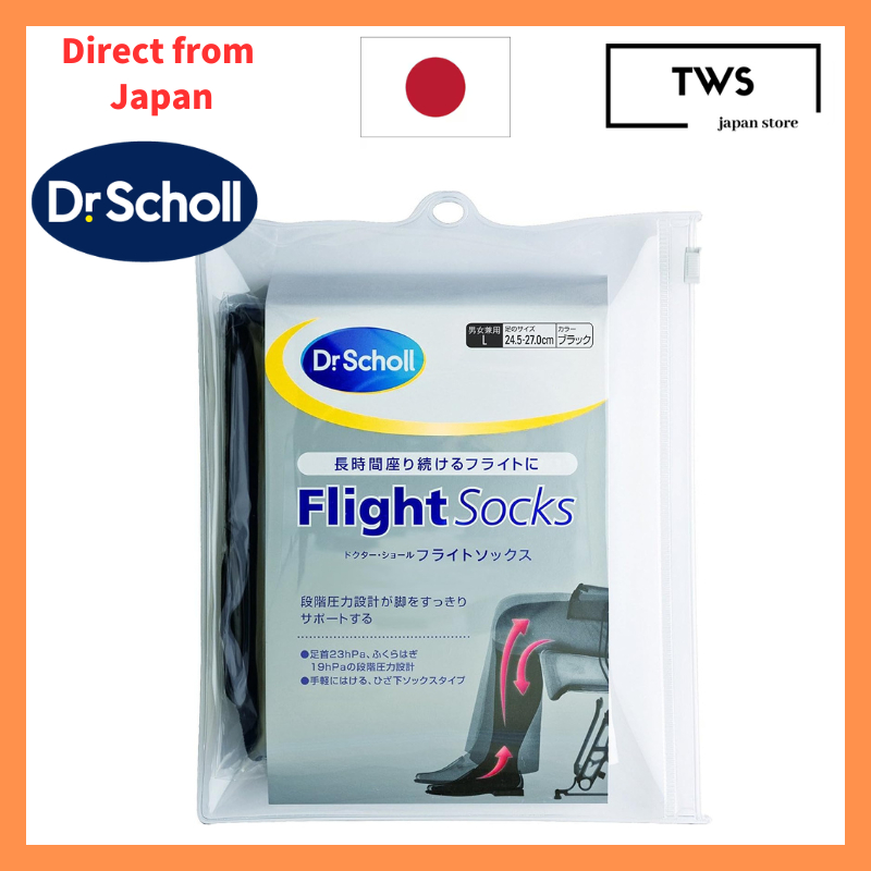 Dr. Scholl's Flight Compression Socks for Travel - Unisex (M/L Sizes ...