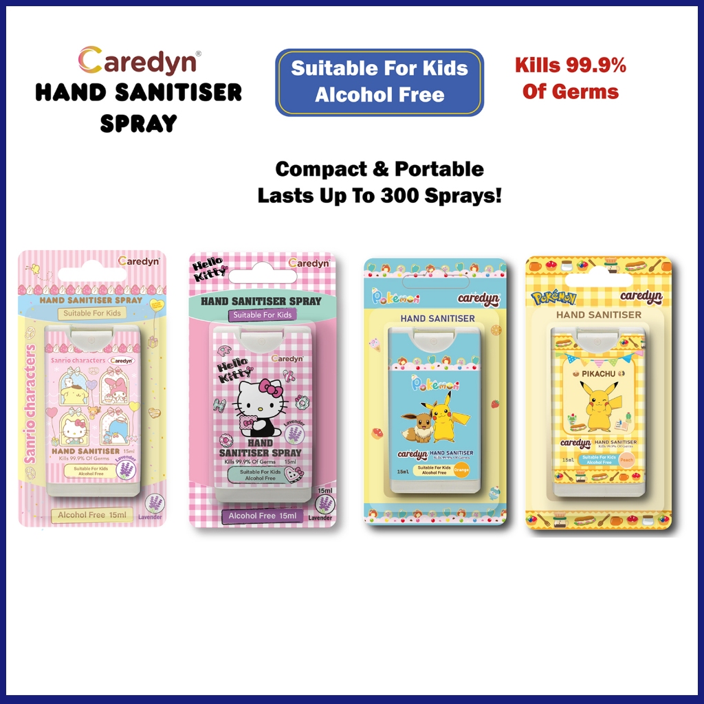CAREDYN Pokemon / Sanrio Character / Hello Kitty - Hand Sanitiser Spray ...