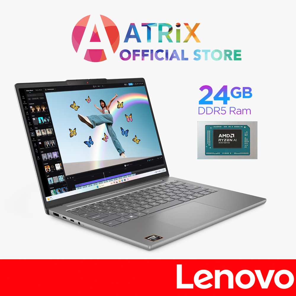 【Free MS Office】IdeaPad Slim 5 14AKP10 | 83HX001FSB | 14" OLED | Ryzen ...
