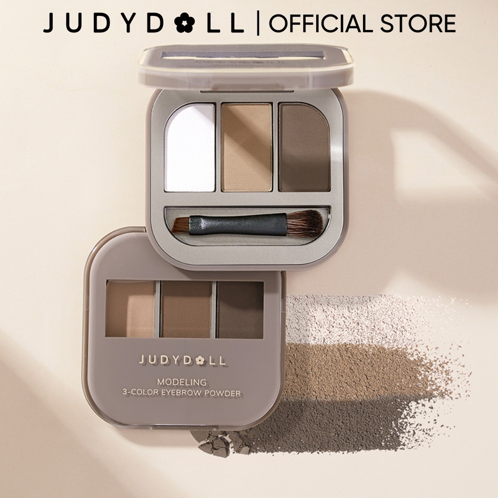 (Local Delivery) JUDYDOLL 橘朵 MODELING 3-COLOR EYEBROW POWDER - Natural ...