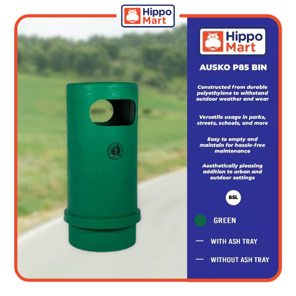 P85 Outdoor Bin | Dustbin | 85L | Polyethylene Bin | Trash Bin ...
