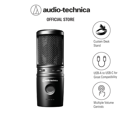 Audio-Technica AT2020USB-X Cardioid Condenser USB Microphone | Shopee ...